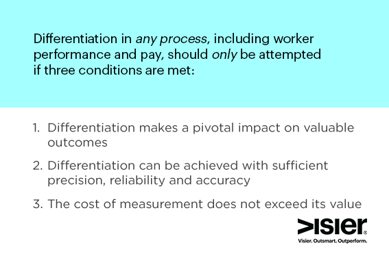 Performance and Rewards: Differentiate Only When It’s Worth It